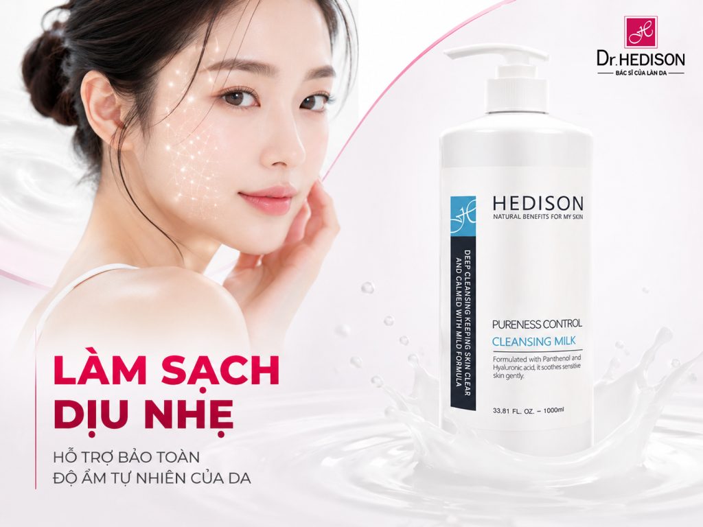 Sữa Rửa Mặt Tẩy Trang Dr.HEDISON Pureness Control Cleansing Milk ...